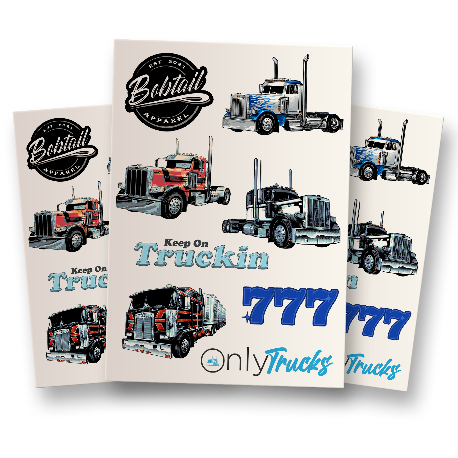 Only Trucks Sticker Pack – Bobtail Apparel