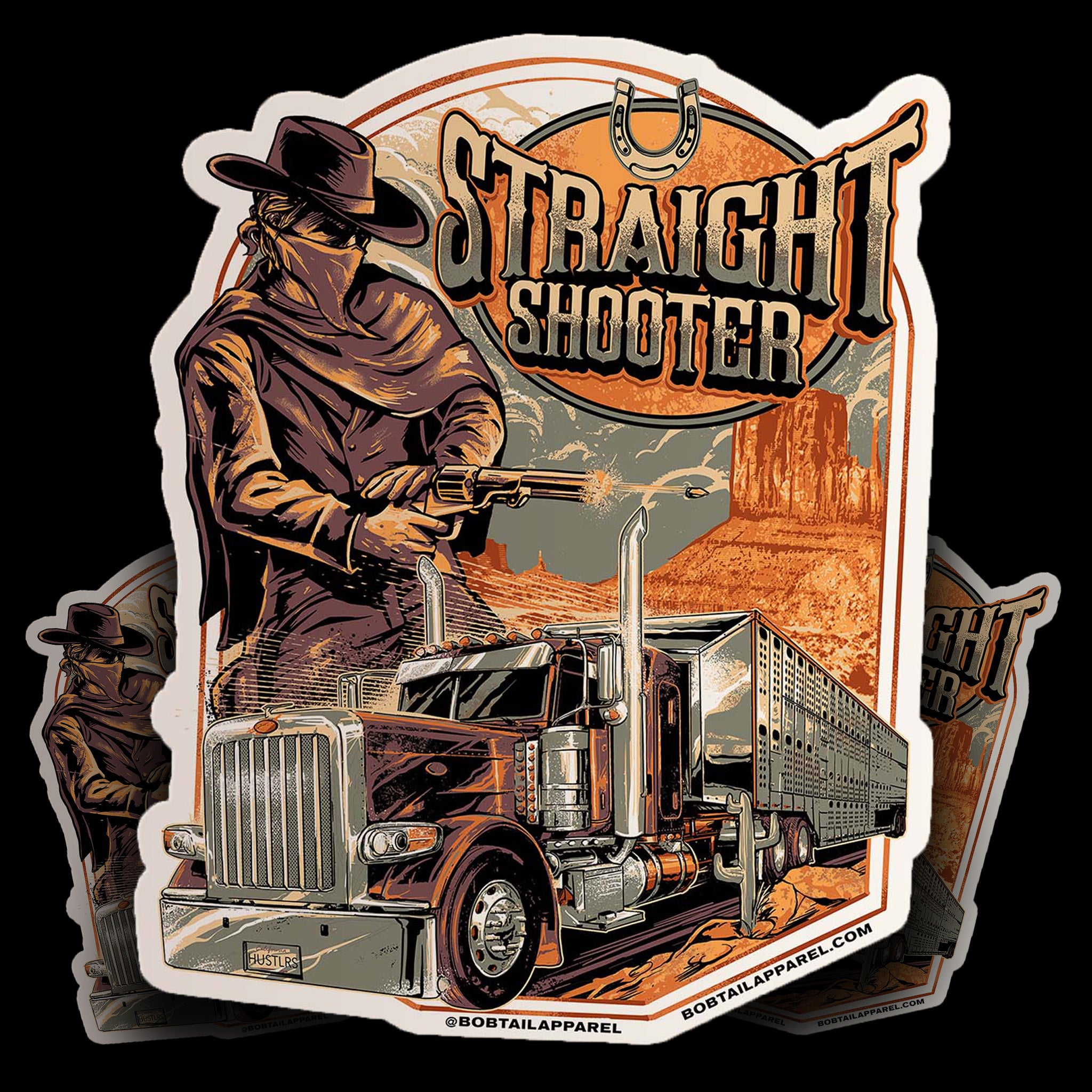 Straight Shooter Sticker – Bobtail Apparel