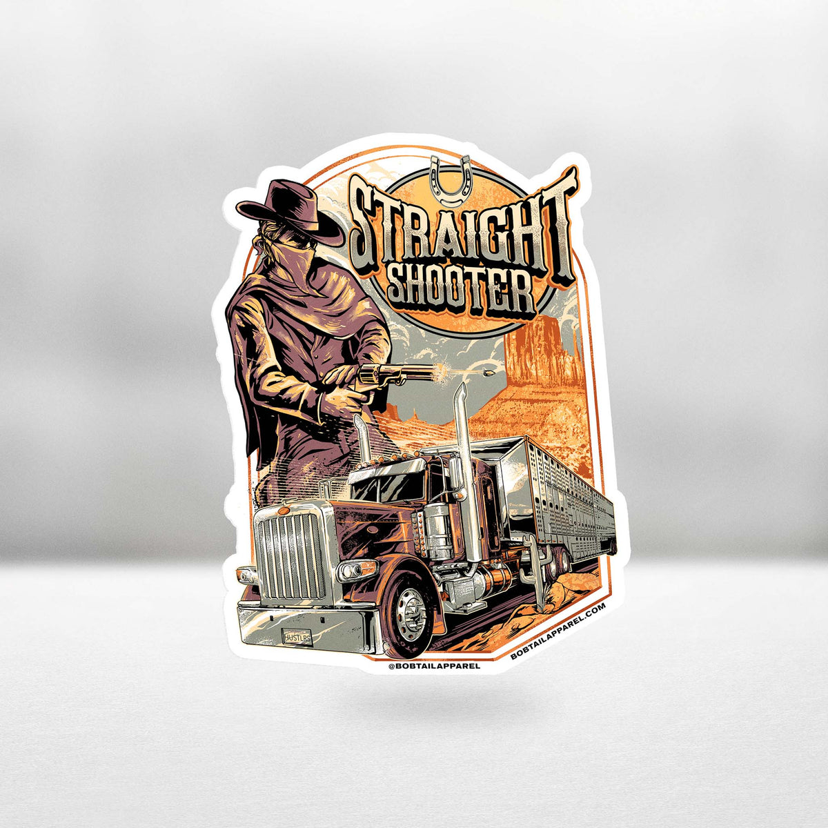 Straight Shooter Sticker – Bobtail Apparel